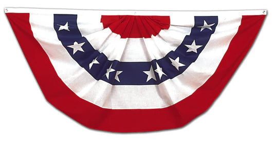 Pleated Fan with Stars (Bunting) – Dixie Flag & Banner Company