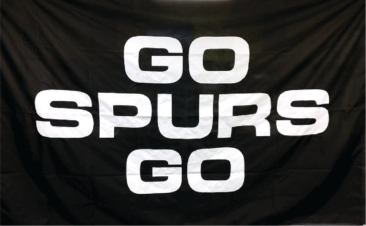 GO SPURS GO Flag (Printed) – Dixie Flag & Banner Company